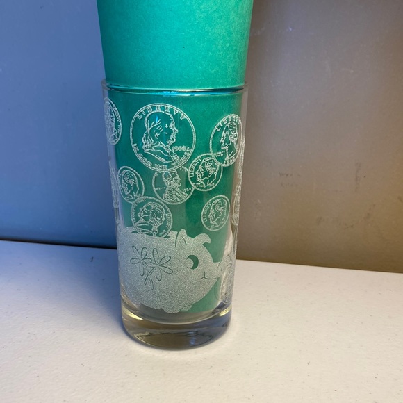 Dining | Vintage Coin Printed Drinking Glass | Poshmark